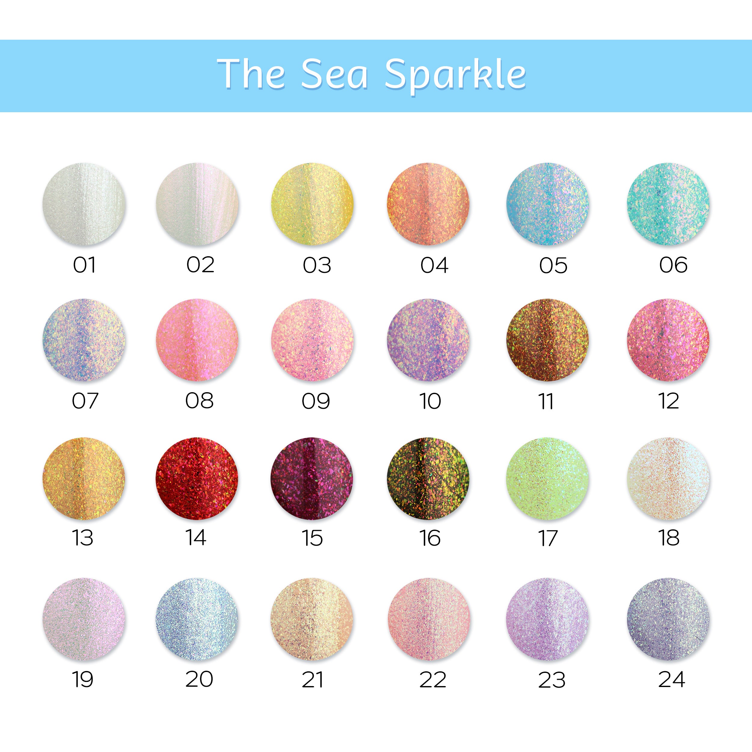 The Sea Sparkle - 24 Colors Collection – Zurno